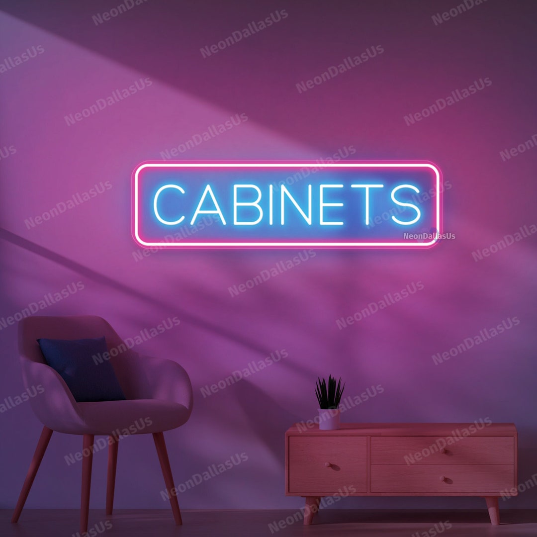 Cabinets Neon Sign Cabinets Led Neon Lights Cabinets Sign Cabinets Wall ...