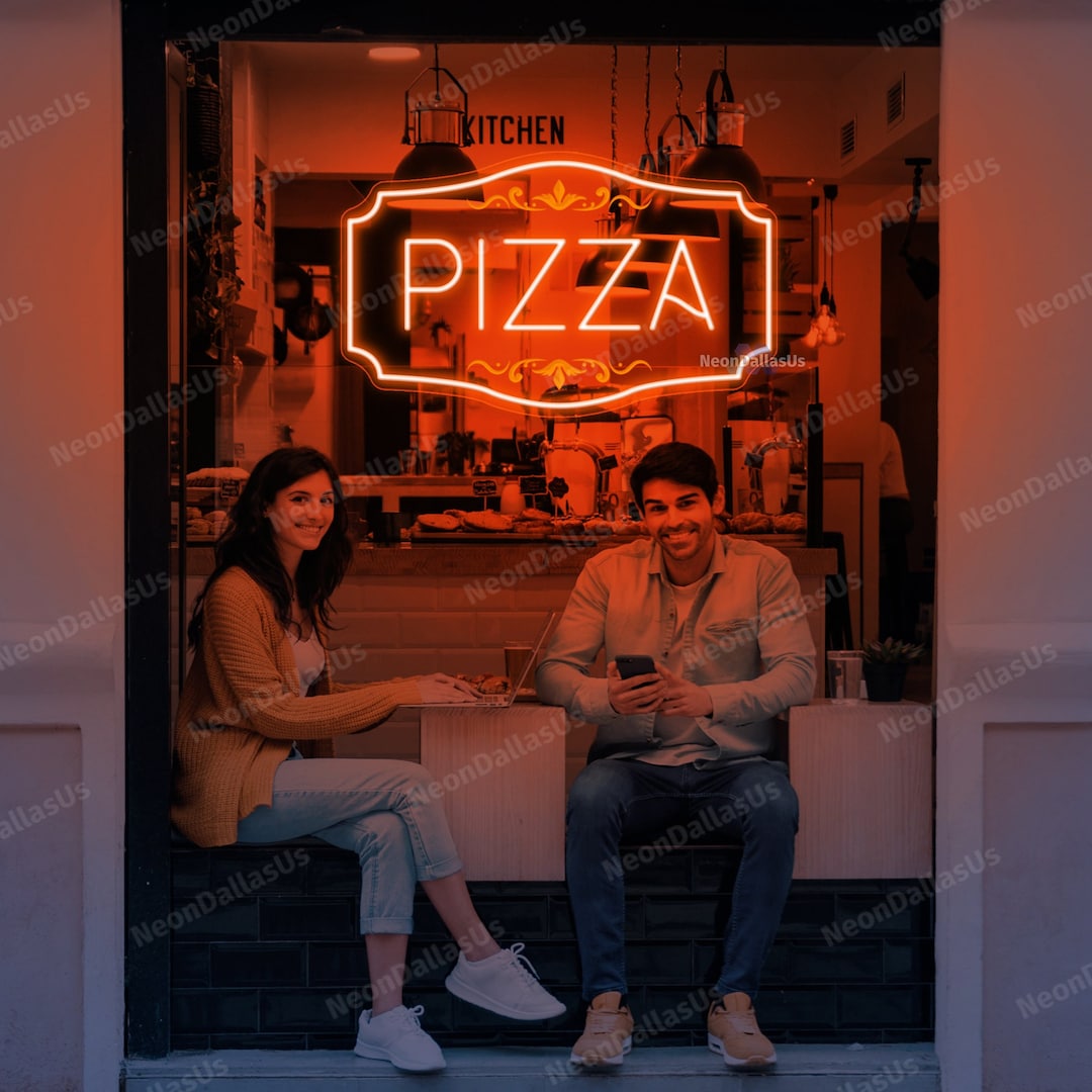 Pizza Neon Sign Pizza LED Light Custom Food Shop LED Neon Sign Shop ...