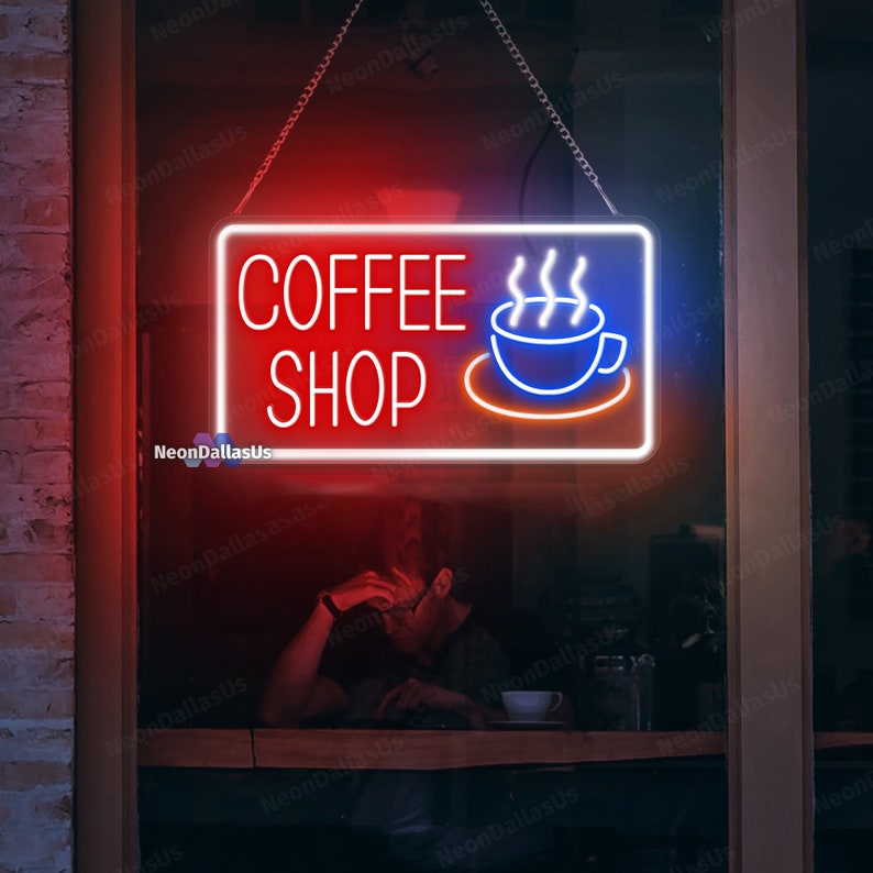 Coffee Neon Sign Coffee Shop Sign Coffee Open Led Light Coffee Bar ...