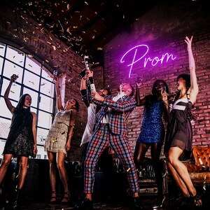 Prom Neon Sign USB Battery Operated Name Sign Prom Backdrop Prom Decors ...