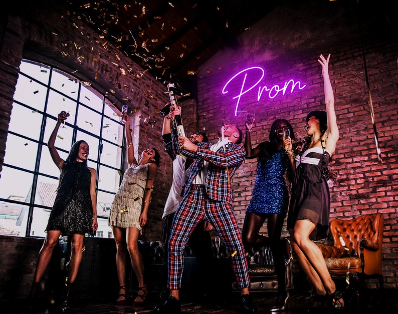 Prom Neon Sign USB Battery Operated Name Sign Prom Backdrop - Etsy