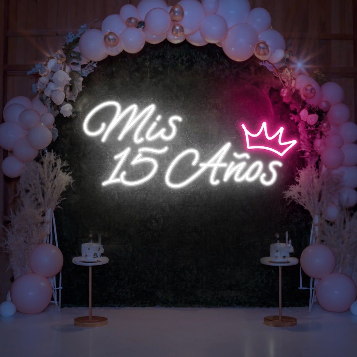Mis 15 Años Neon Sign Custom 15th Birthday Party Led Neon Light Mis ...