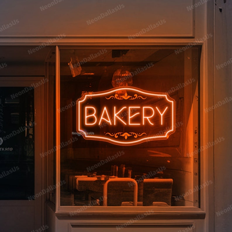 Bakery Neon Sign Bakery LED Light Custom Bakery Store Neon Light ...