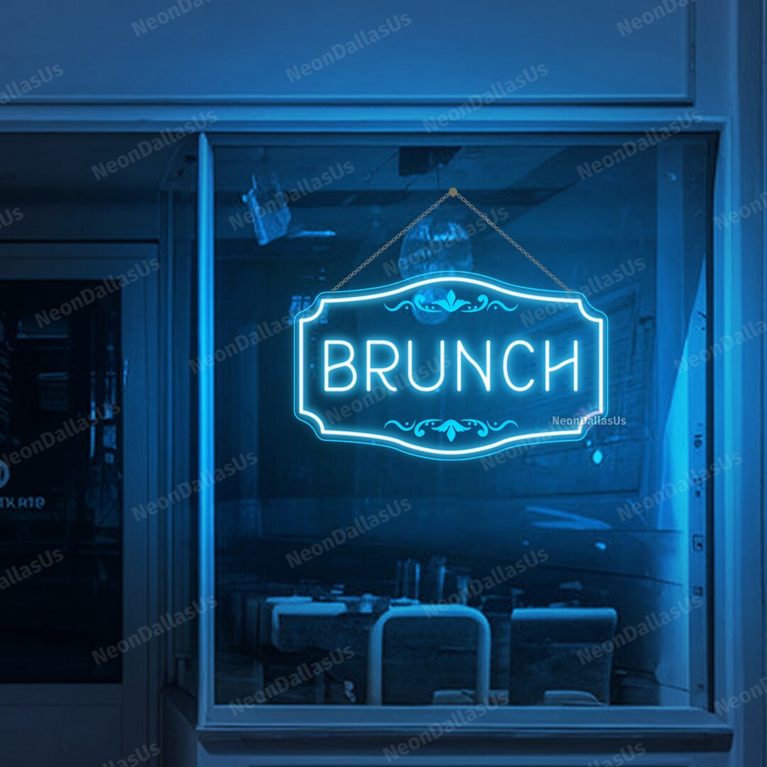 Brunch Neon Sign Brunch LED Light Brunch Sign Decors Custom Let's ...