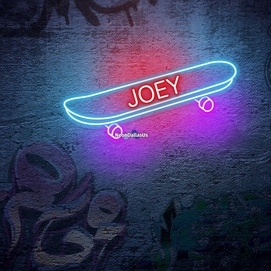 Skateboard Custom Name Neon Sign Skateboard Led Light Skateboard Club ...
