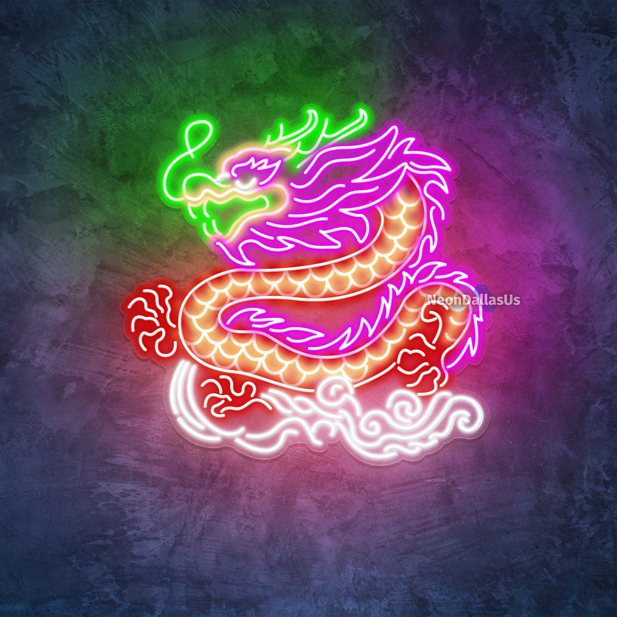 Dragon Neon Sign Dragon LED Light Dragon Year Custom Neon Sign New Year ...