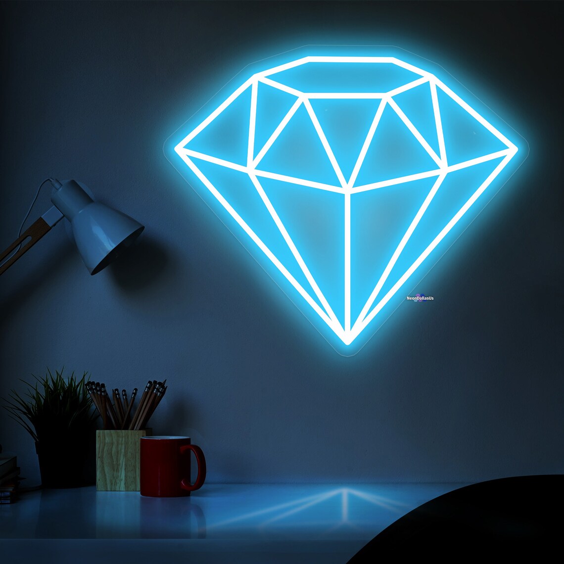 Diamond Neon Sign Diamond Led Sign Diamond for Room Decor - Etsy