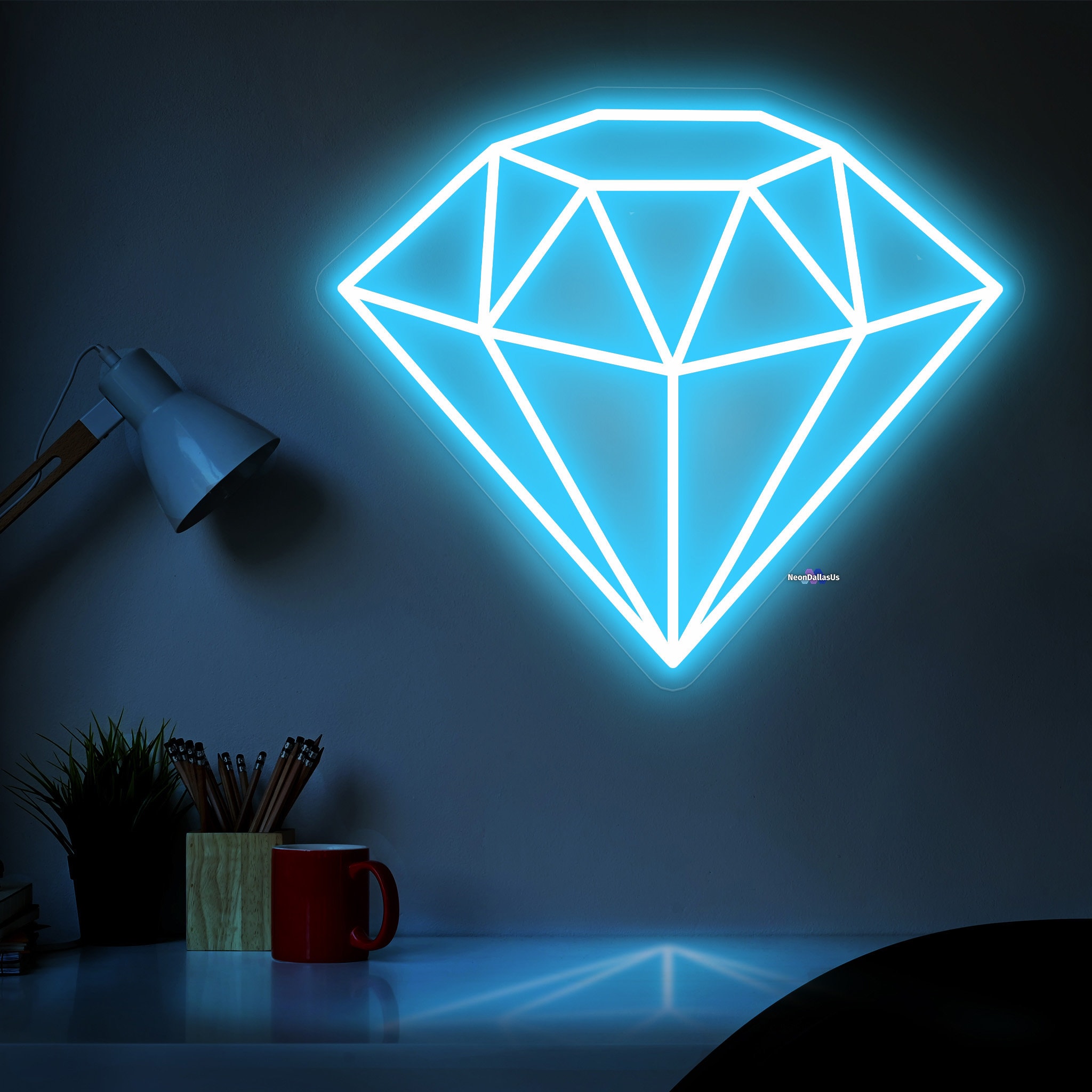 Diamond Neon Sign Diamond Led Sign Diamond for Room Decor - Etsy