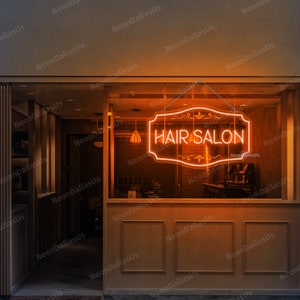 Hair Salon Neon Sign Hair Salon LED Light Hair Beauty Salon LED Sign ...