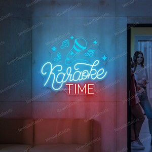 Karaoke LED Neon Karaoke Night Neon Sign Open Karaoke Sign Karaoke Room ...