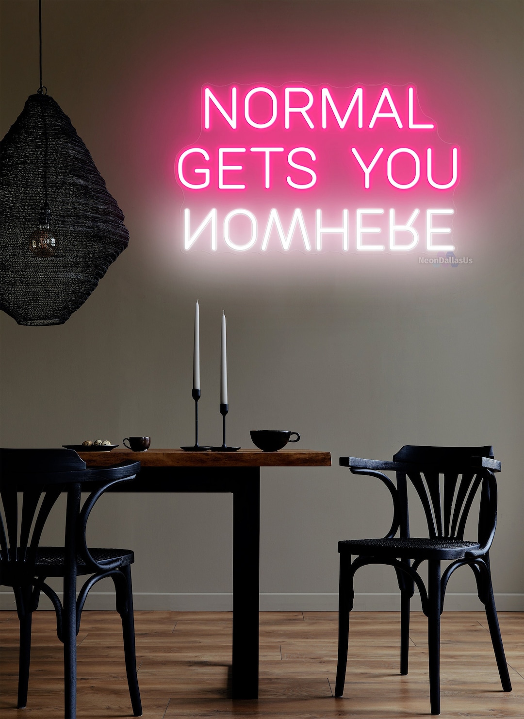 NORMAL Gets YOU NOWHERE Neon Sign Light Office Living Room Interior ...