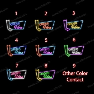 Order Here Neon Sign Order Here LED Neon Light Business Neon Sign ...