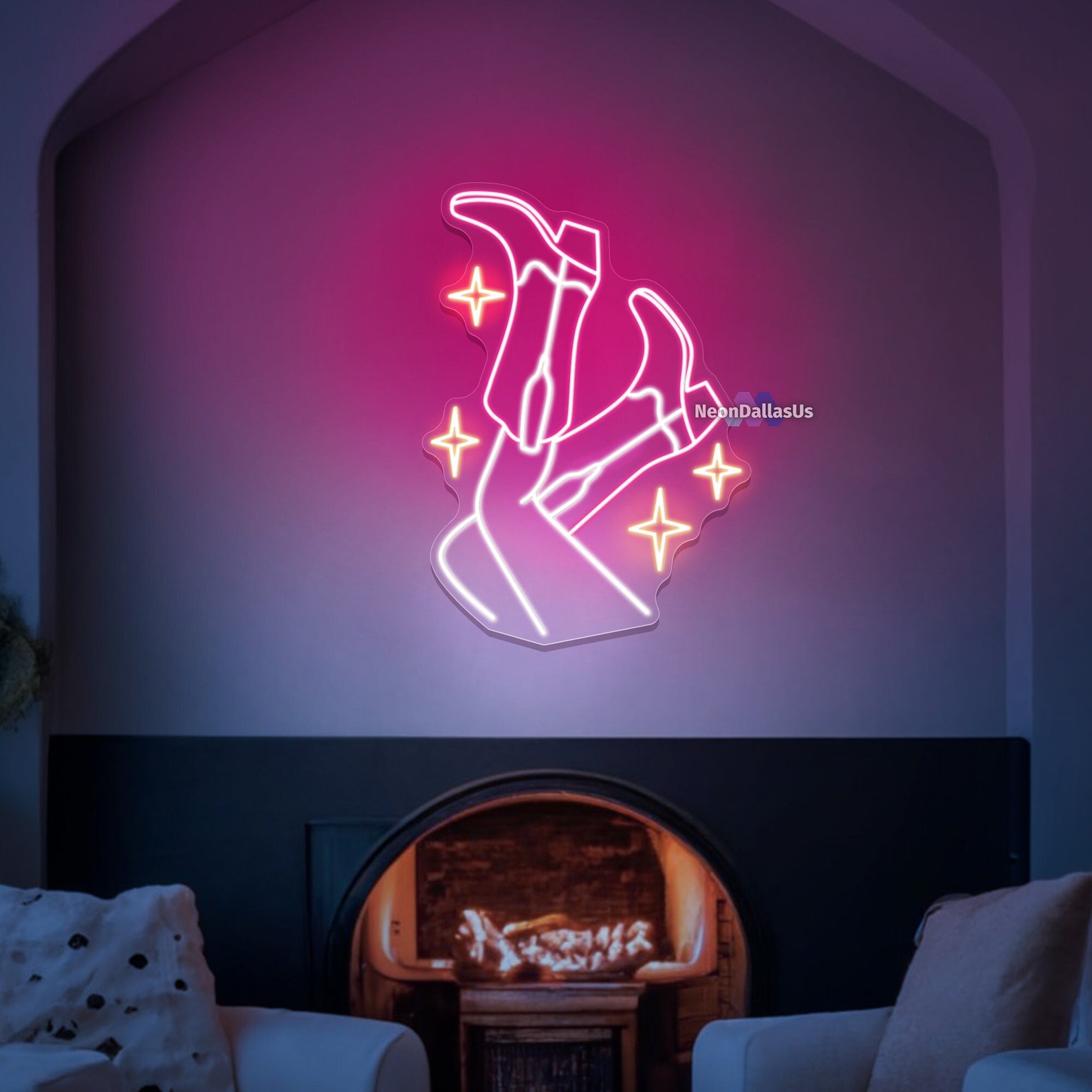 Cowboy Boots Neon Sign Cowboy Boots Sign Custom Neon Sign Best Gifts ...