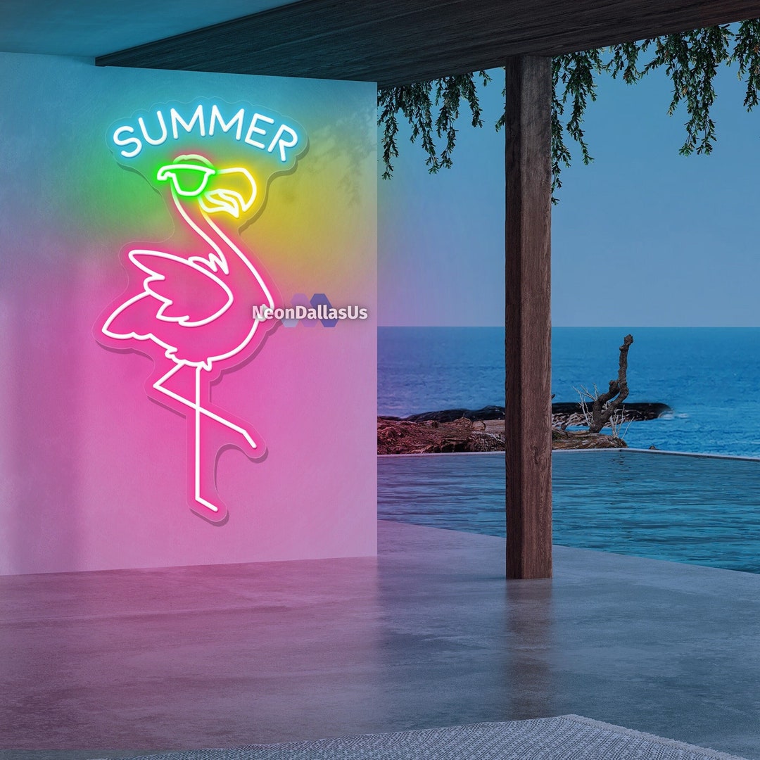 Flamingo Neon Sign Flamingo LED Light Decoration Custom Neon Sign ...