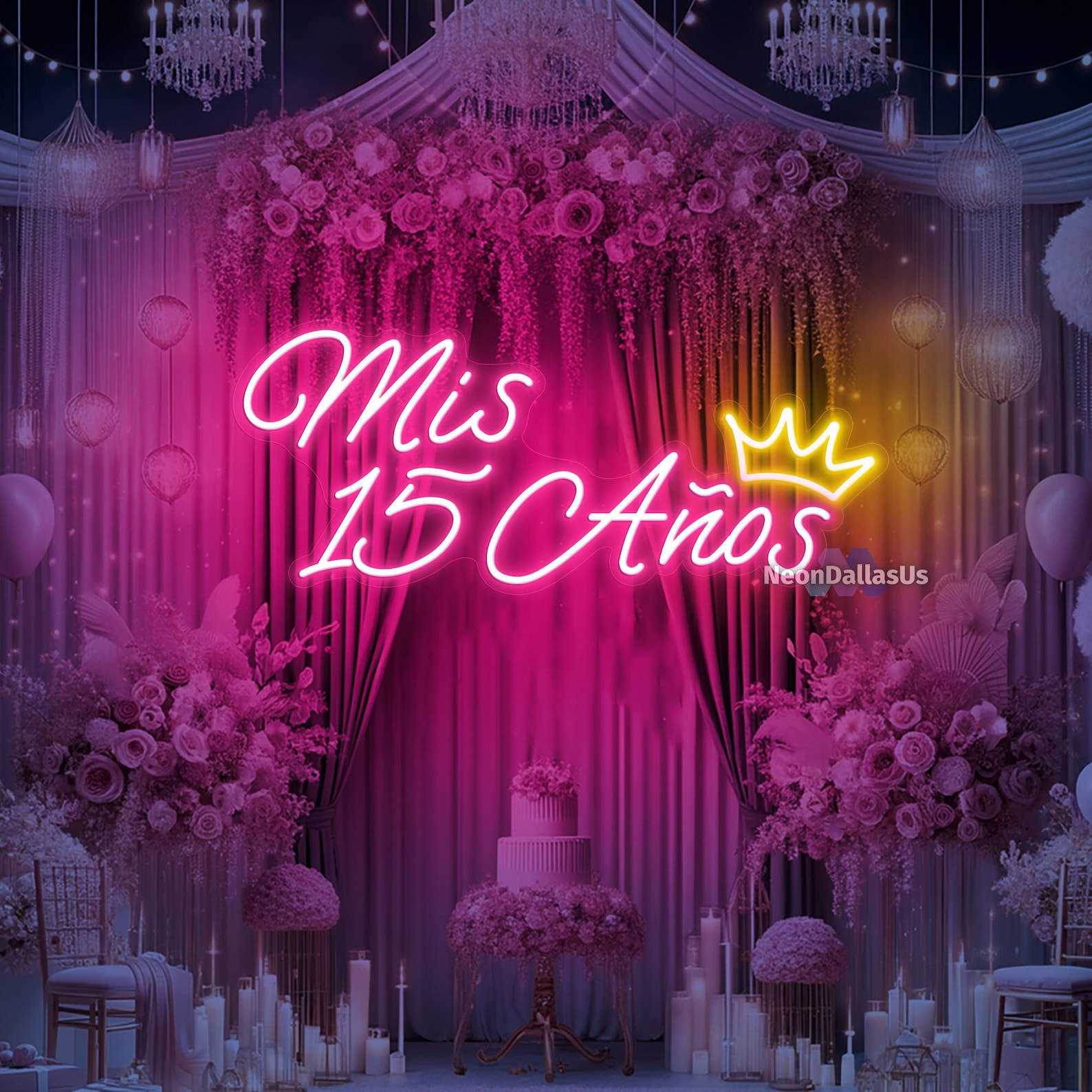 Mis 15 Años Neon Sign Custom 15th Birthday Party Led Neon - Etsy