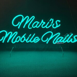 Custom Neon Sign With Stand Custom Standing Neon Sign Neon Sign With ...