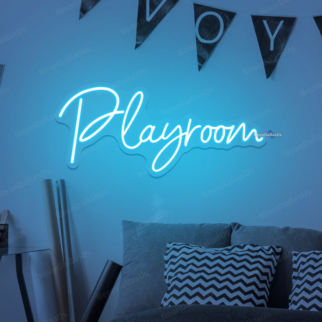 Playroom Sign Playroom LED Kid Room Decor Playroom Neon Sign Playroom ...