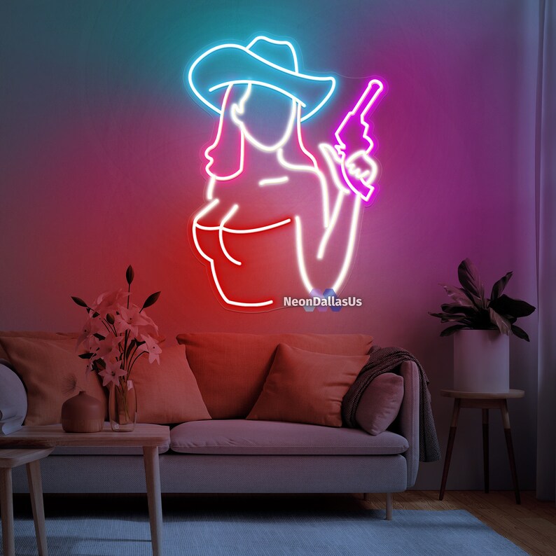 Cowgirl Neon Sign Cowboy Neon Light Western Neon Sign Decor - Etsy