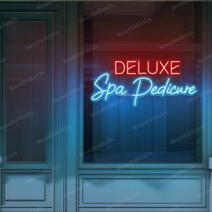 Spa Pedicure Sign Spa Pedicure Neon Sign Deluxe Spa Pedicure LED Neon ...