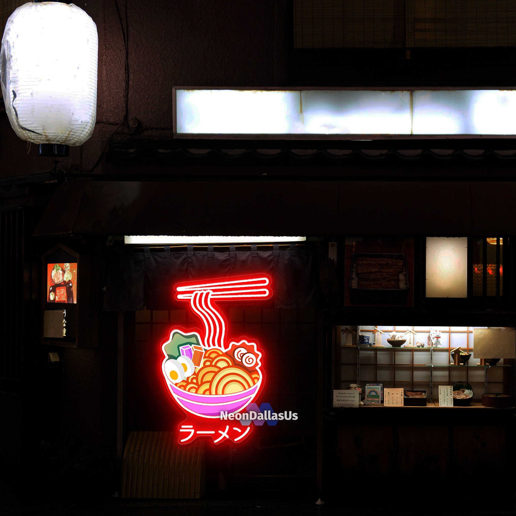 Letrero de neón de Ramen letrero de fideos voladores letrero - Etsy España