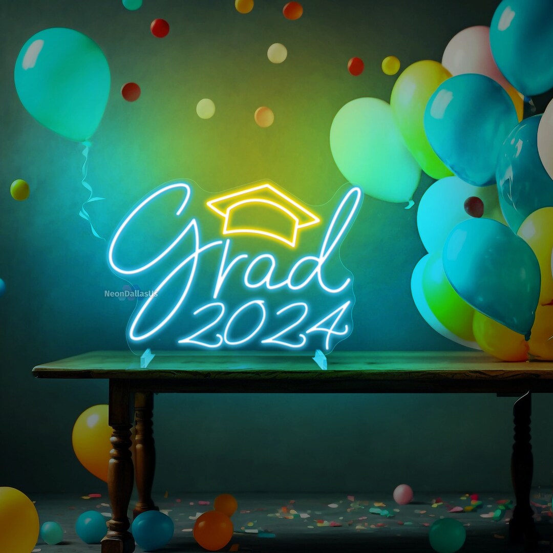 Class of 2024 Neon Sign Class of 2024 Lighted Sign Graduation Neon Sign ...