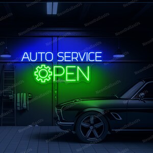 Auto Service Neon Sign Auto Service Open Sign Car Service Led Sign ...