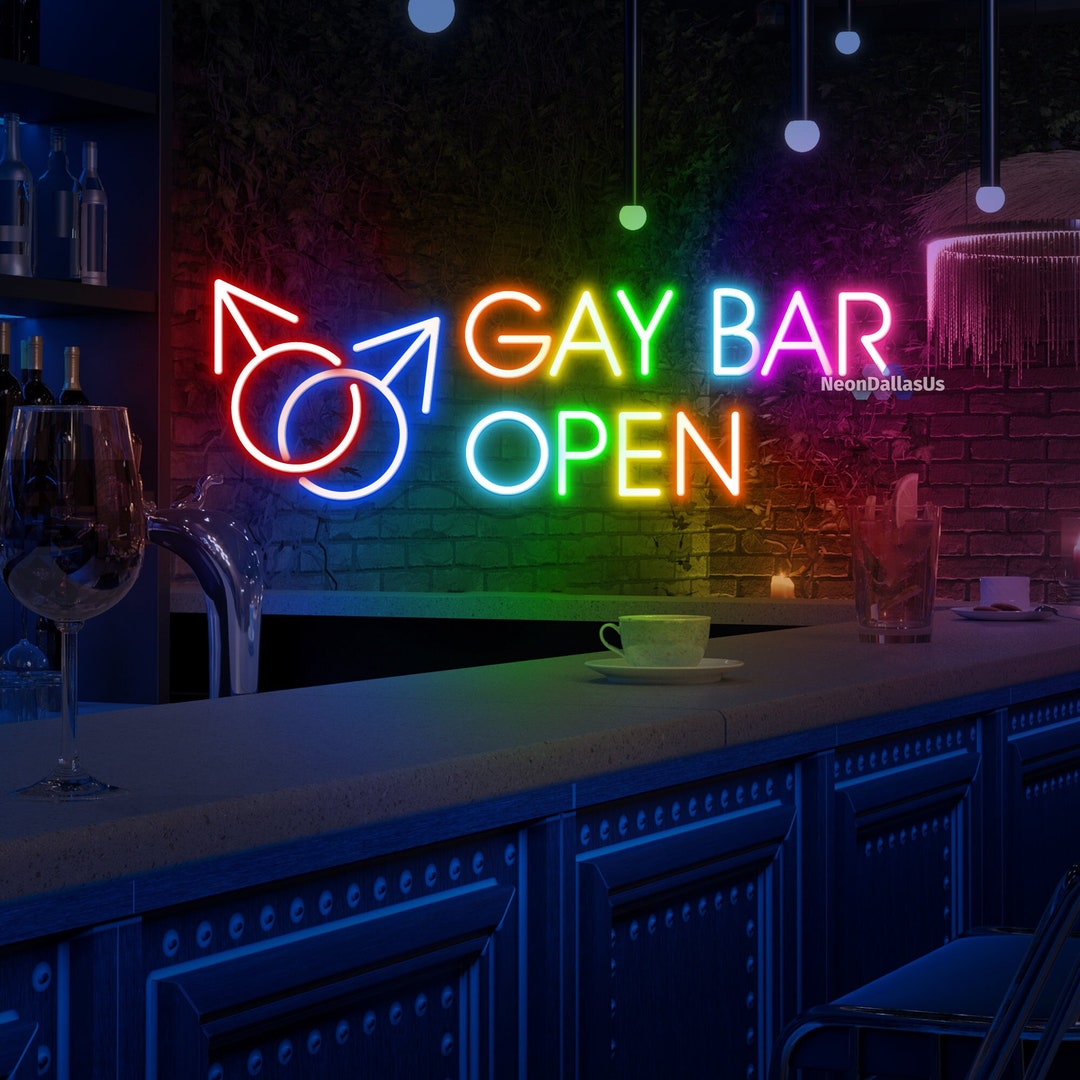 Gay Bars Open Sign Gay Bars Open Neon Sign Gay Bar Led Neon Light Bar ...
