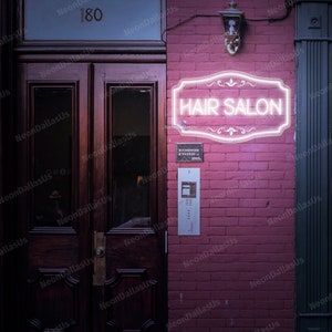 Hair Salon Neon Sign Hair Salon LED Light Hair Beauty Salon LED Sign ...