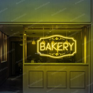 Bakery Neon Sign Bakery LED Light Custom Bakery Store Neon Light ...