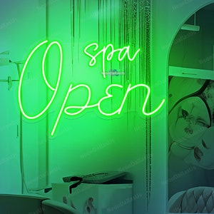 Spa Open Neon Sign Spa LED Light Spa Open Sign Spa Salon Shop Led Light ...
