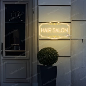Hair Salon Neon Sign Hair Salon LED Light Hair Beauty Salon LED Sign ...