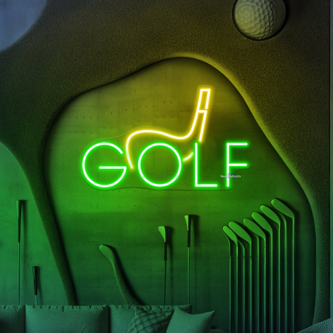 Golf Neon Sign Golf Neon Light Custom Golf LED Light Playing Golf LED ...