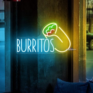 Burrito Neon Sign Burrito Led Light Pita Led Light Custom Street Food ...