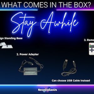 Custom Neon Sign With Stand Custom Standing Neon Sign Neon Sign With ...