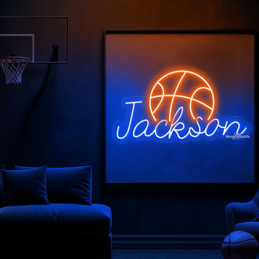 Basketball Neon Sign Personalized Basketball Neon Lights Custom Name ...