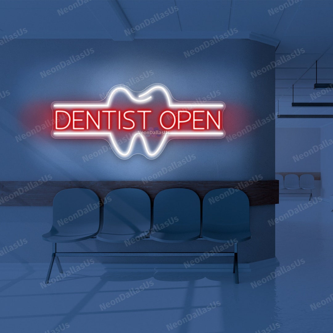 Dentist Open Sign Dentist Office Neon Sign Dentist Office LED Lights ...