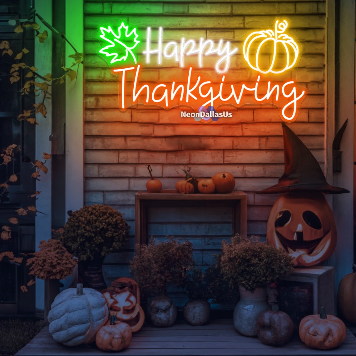 Thanksgiving Decor Turkey Neon Sign Thanksgiving Party Decor Fall Decor ...
