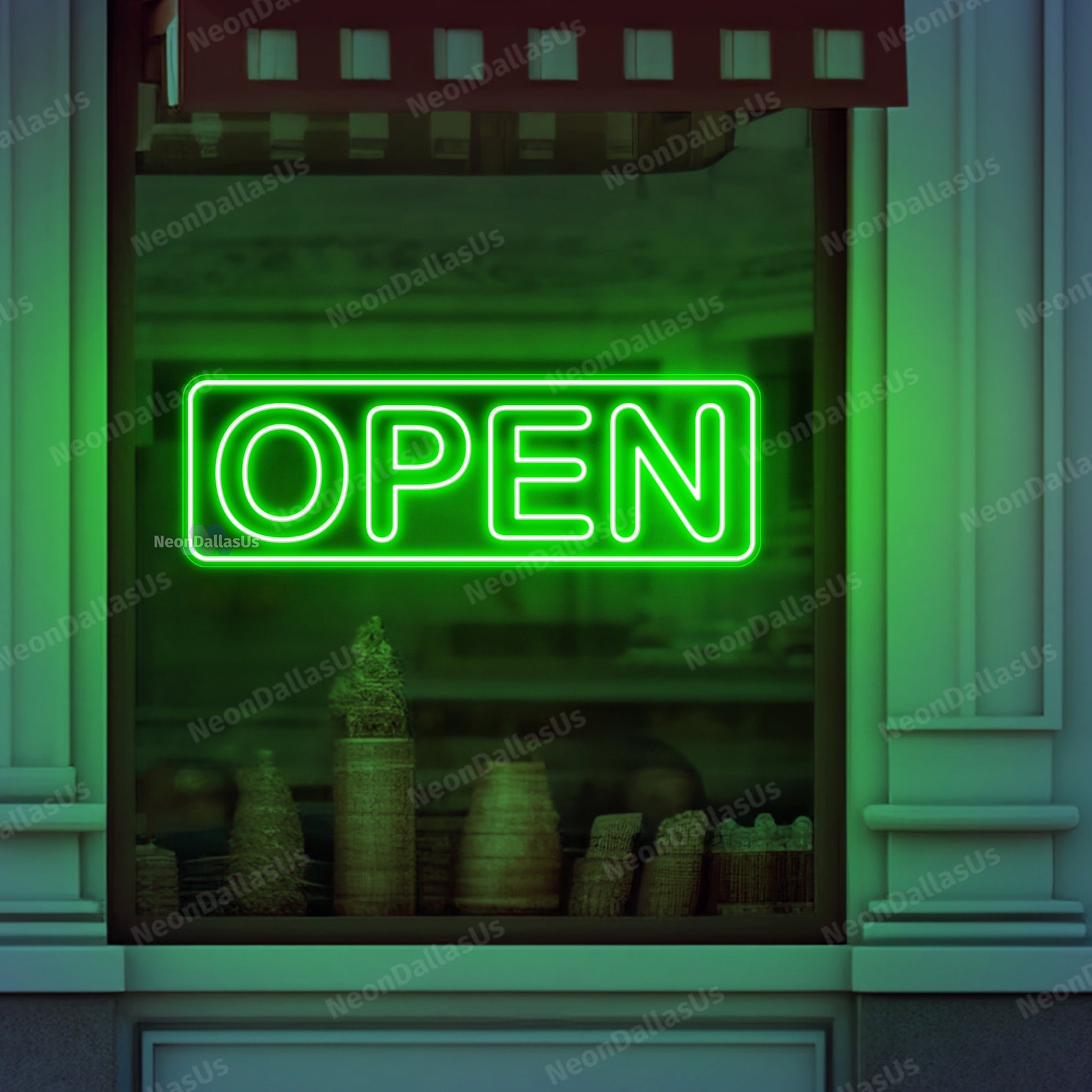 Double Stroke Open LED Neon Sign Open Closed Sign Open Neon Sign Open ...