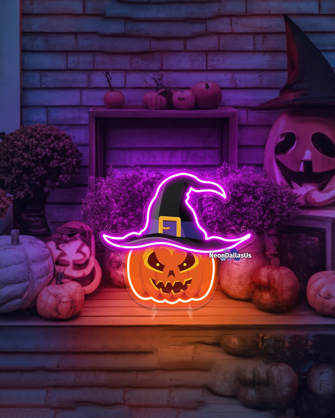 Halloween Neon Sign Happy Halloween Neon Sign Halloween Pumpkin Neon ...