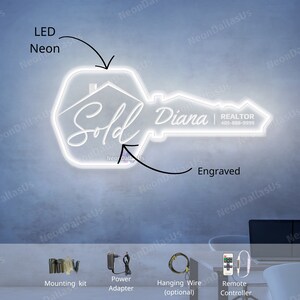 Realtor Sign Realtor Neon Sign Realtor Sold Sign Real Estate Sign ...