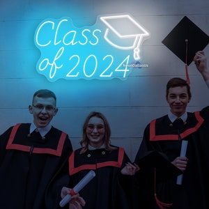 Class of 2024 Neon Sign Class of 2024 Lighted Sign Graduation 2024 Neon ...
