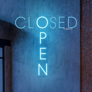Open Neon Sign Open Closed Sign for Business Open Outdoor Light Bar ...