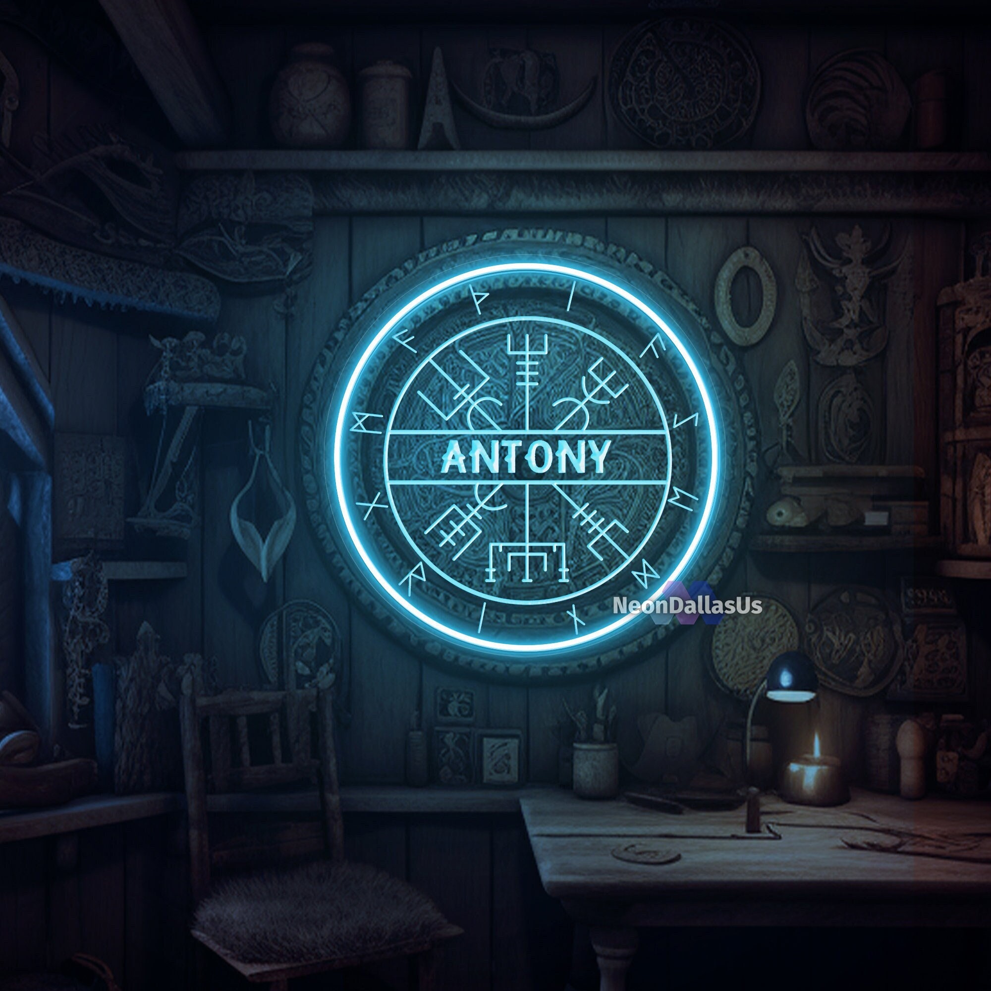 Viking Neon Sign Custom Viking Neon Lights Viking Led Sign Personalized ...