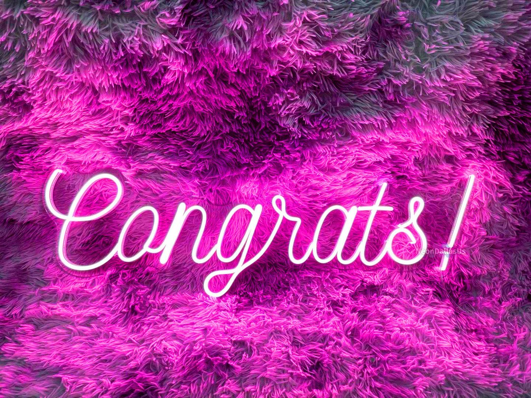 Congrats Neon Sign Class of 2024 Neon Sign Congrats Sign Custom Neon ...