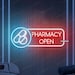 Pharmacy Open Neon Sign Pharmacy Open LED Lights Pharmacy Neon Lights ...