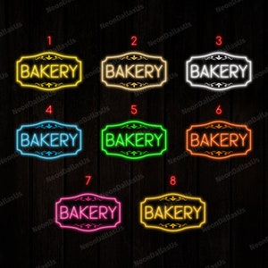 Bakery Neon Sign Bakery LED Light Custom Bakery Store Neon Light ...