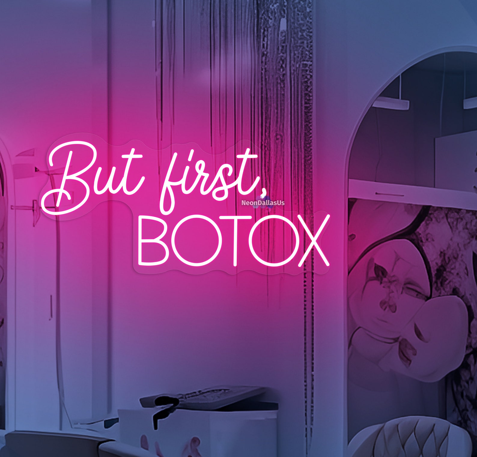 But First Botox Neon Sign Botox Neon Light Beauty Salon LED Sign Botox ...