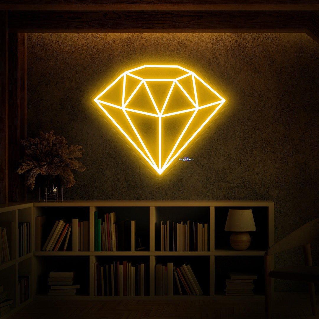 Diamond Neon Sign Diamond Led Sign Diamond for Room Decor Diamond Wall ...
