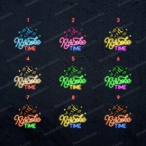 Karaoke LED Neon Karaoke Night Neon Sign Open Karaoke Sign Karaoke Room ...