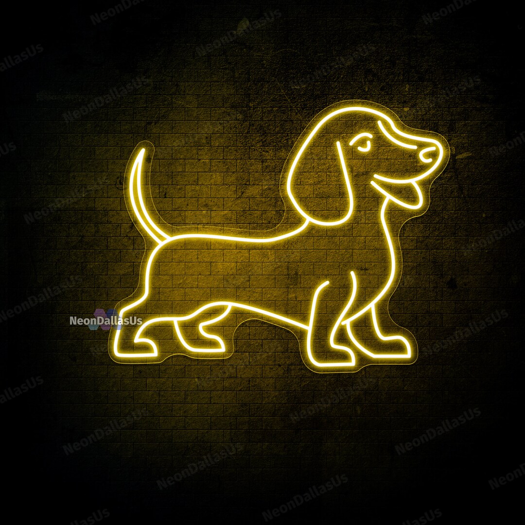 Dachshund Neon Sign Dachshund LED Light Dog Neon Sign Custom Dog Neon ...